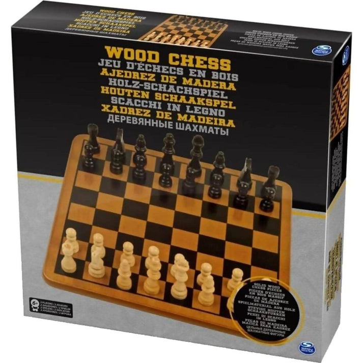 Spin Master - Wood Chess Set – Toys and Hobbys Australia