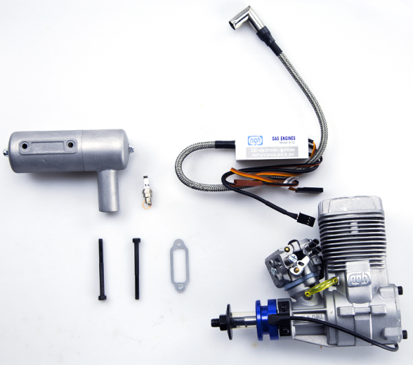 NGH GT25 25CC GAS 2-STROKE ENGINE W/MUFFLER – Toys and Hobbys Australia